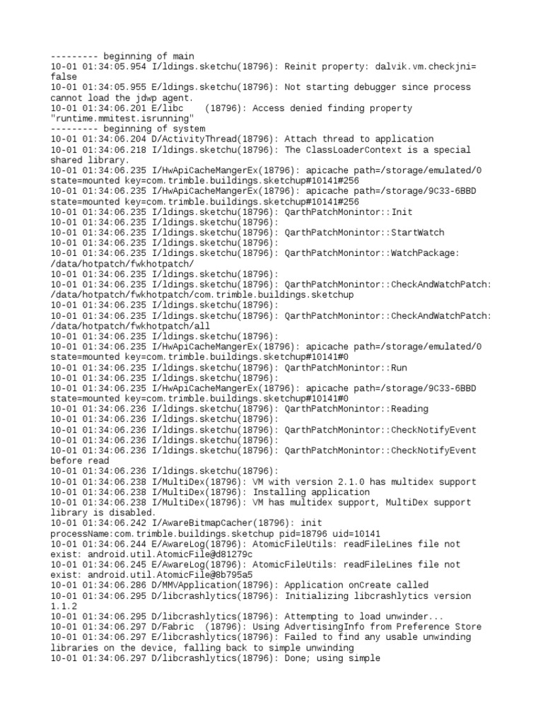 Logcat Log | PDF | Mobile App | Computer Programming
