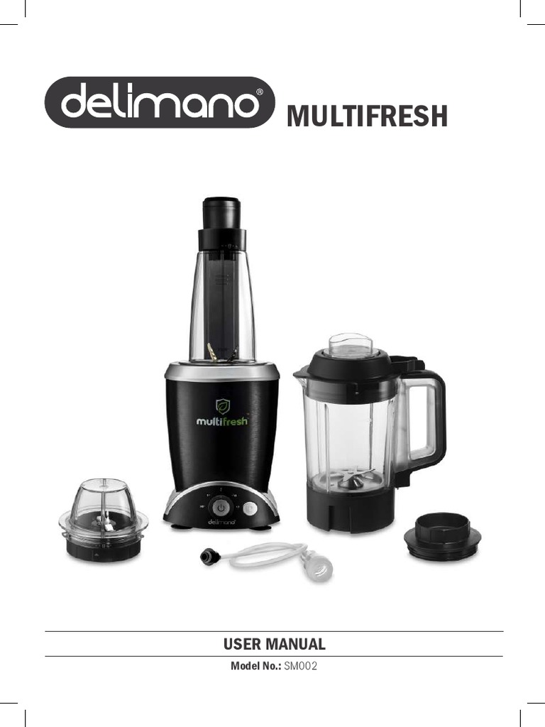 Multifresh: User Manual | PDF | Rechargeable Battery | Food Processor