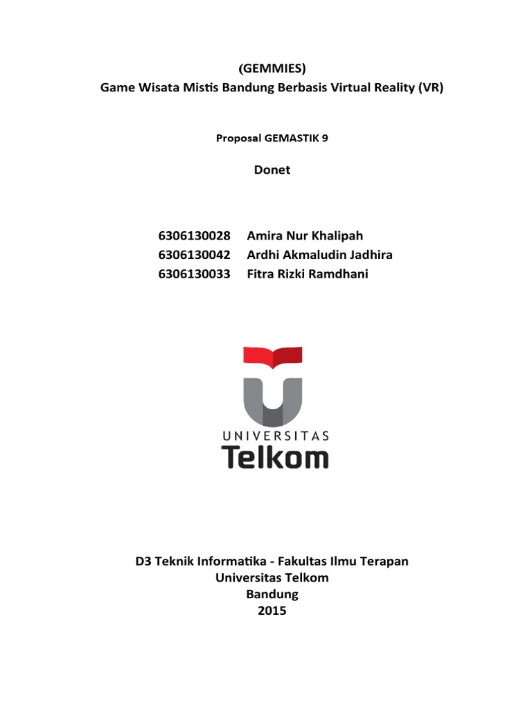 (Contoh) Proposal Gemastik Kategori PAP (Kelompok Donet) | PDF