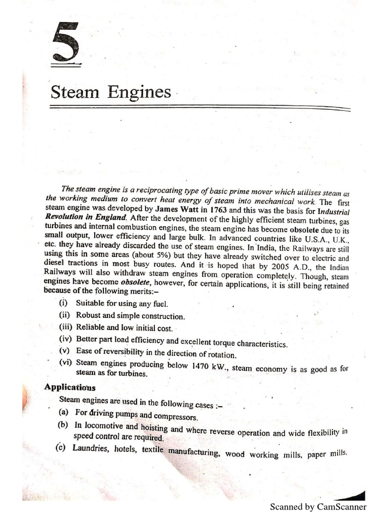 Steam Engine | PDF
