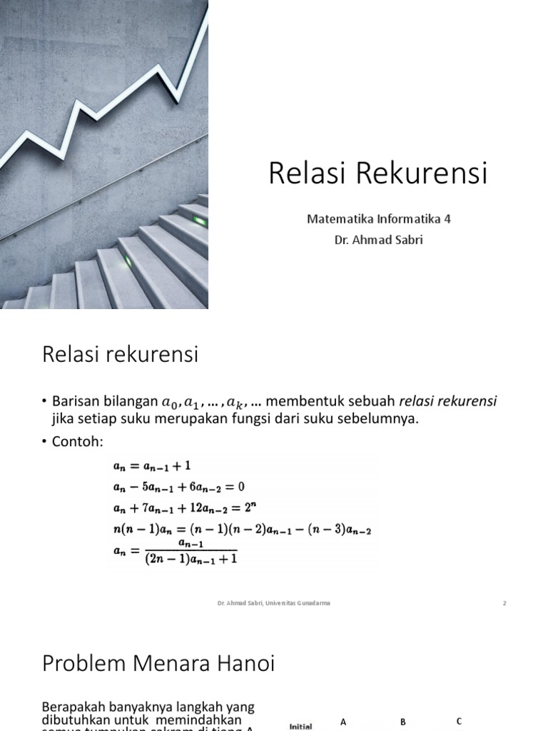 01 Relasi Rekurensi | PDF