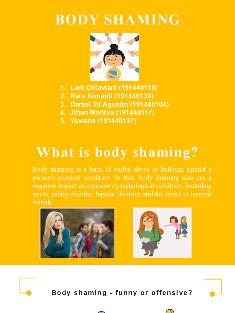 Body Shaming | Download Free PDF | Shame | Body Image