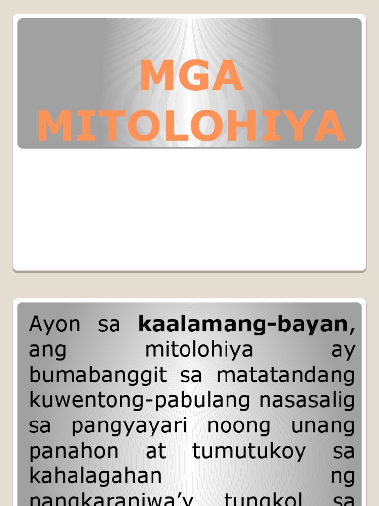 Mga Mitolohiya | PDF
