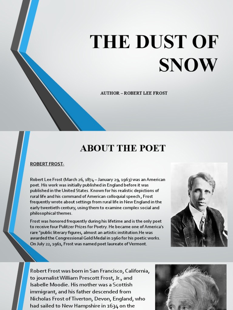 Dust of Snow: Themes and Author Insights | PDF | Poetry