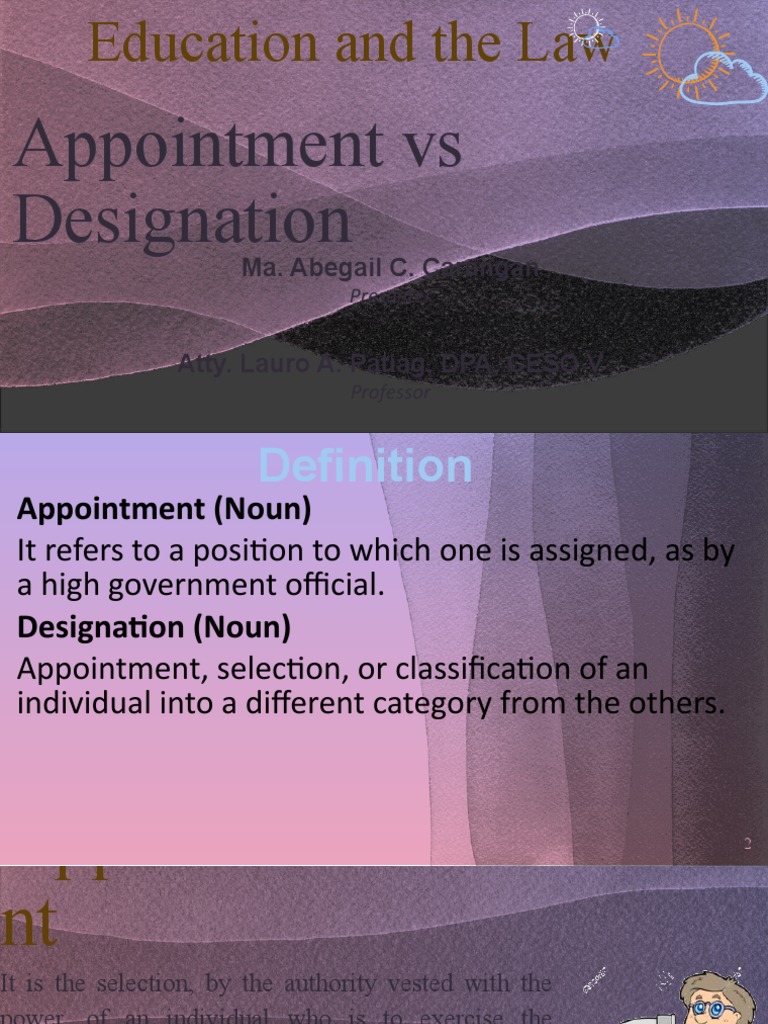 Appointment Vs Designation | PDF | Civil Service | Recruitment