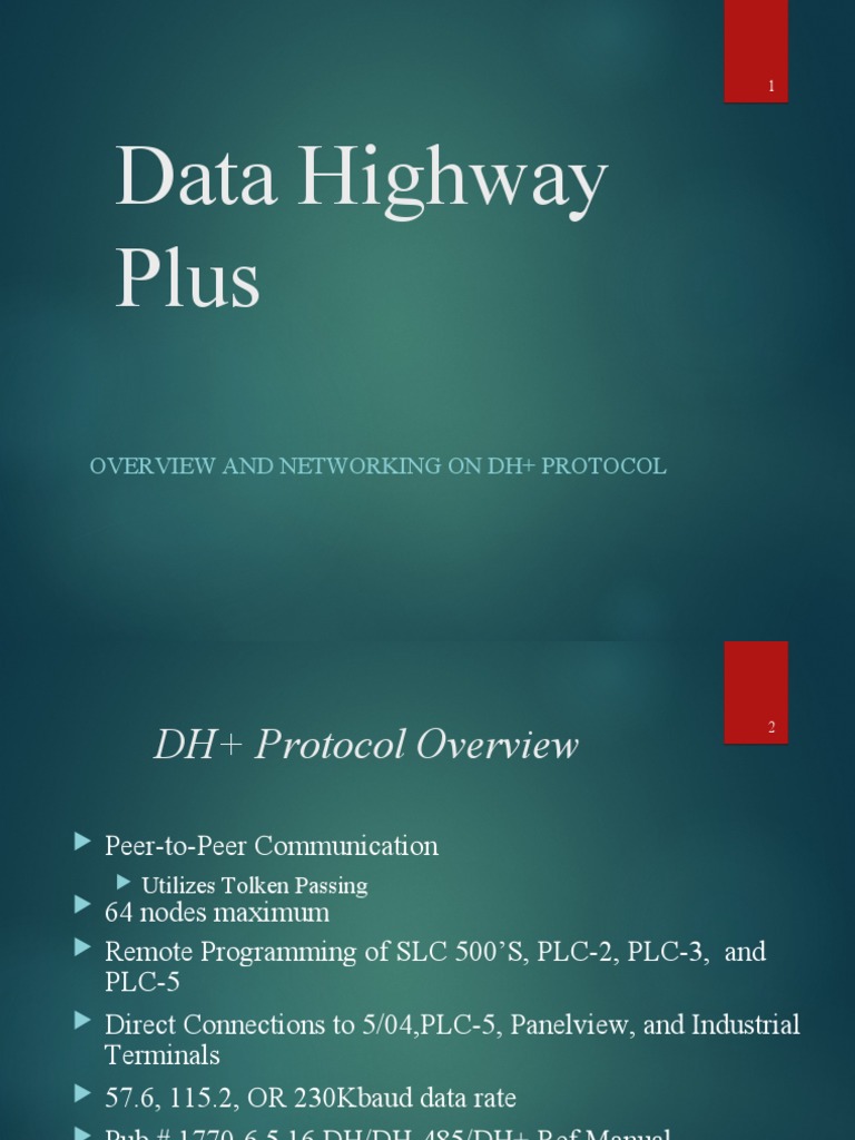 Data Highway Plus: Overview and Networking On DH+ Protocol | PDF ...