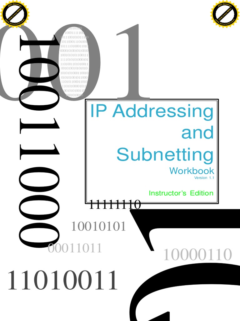 Ip Addressing And Subnetting Workbook Pdf Communications Protocols