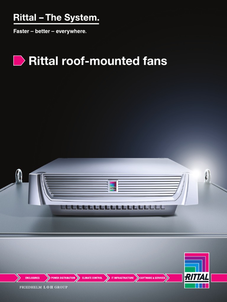 Rittal Rittal Roof-Mounted Fans 5 3736 | PDF | Thermostat | Electrical ...