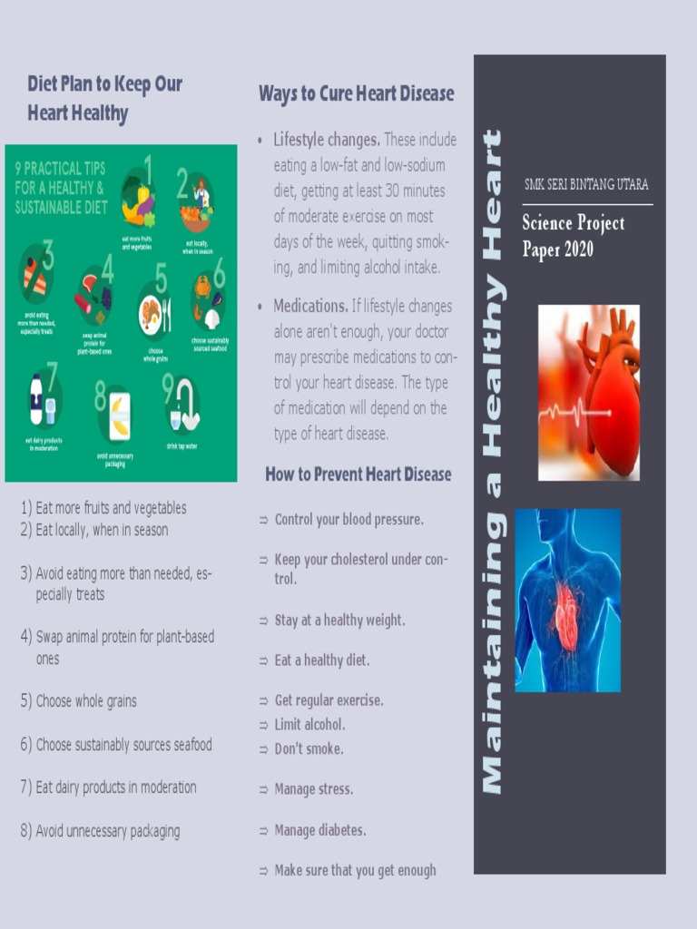 Healthy Heart Brochure | PDF | Cardiovascular Diseases | Heart