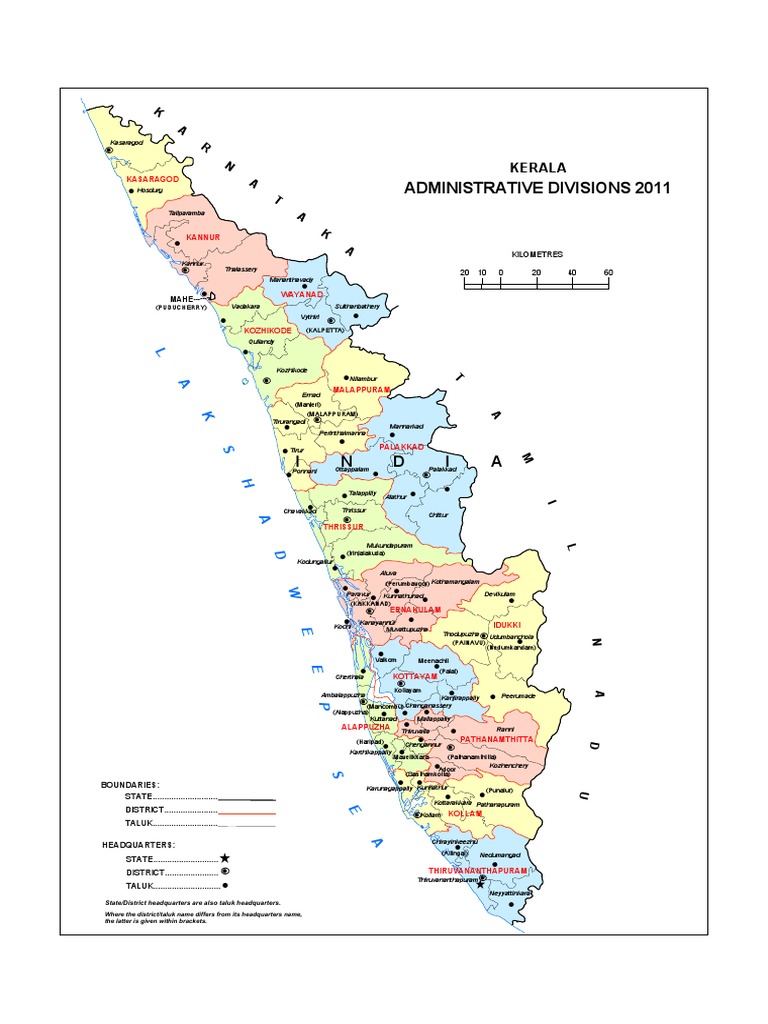 District Map of Kerala PDF | PDF