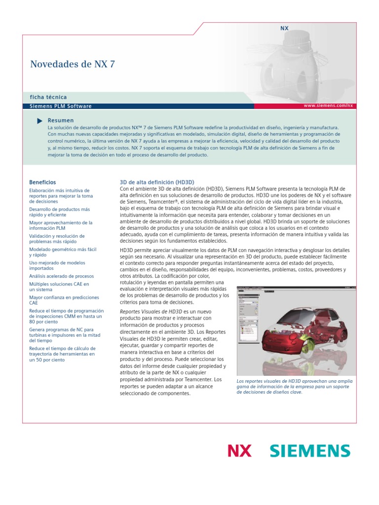 Siemens NX7 | PDF | Simulación | Ingeniería