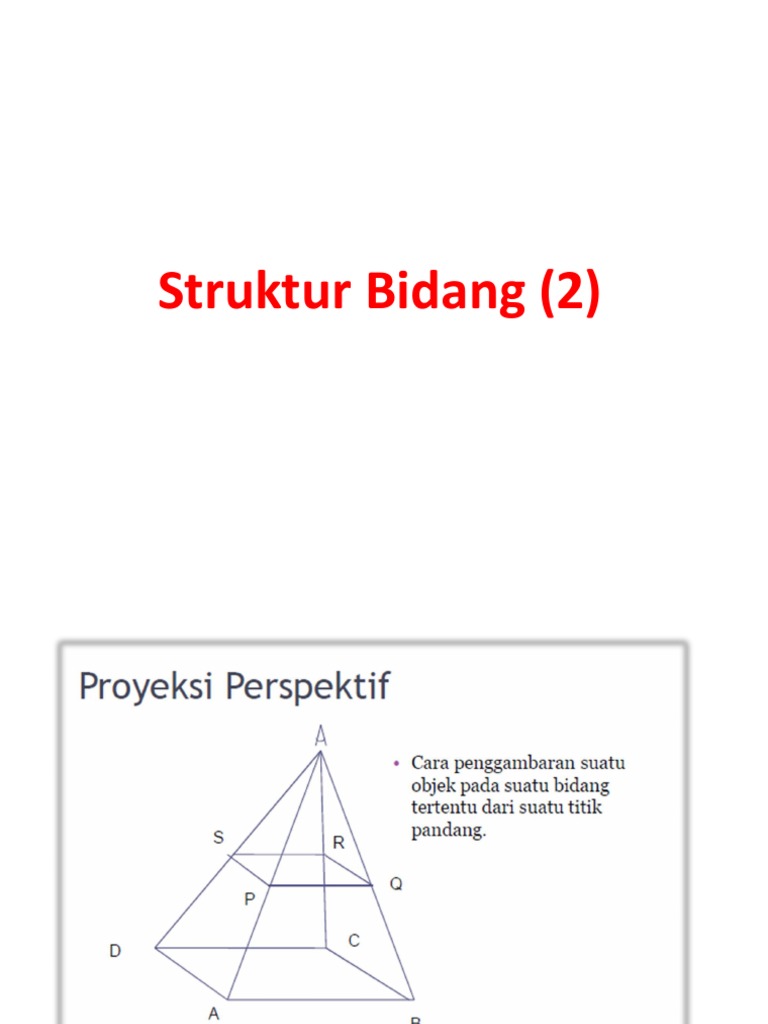 Proyeksi Geometri Bidang PDF | PDF