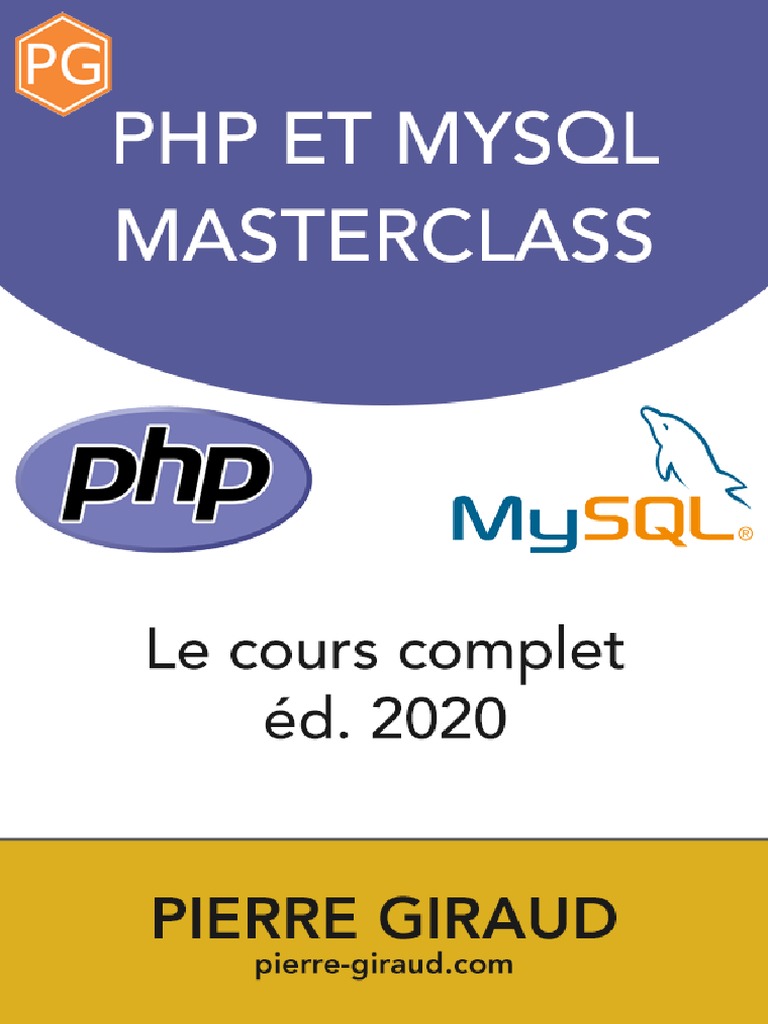 Cours Complet PHP Et MySQL 2020 PDF | PDF | PHP | MySQL