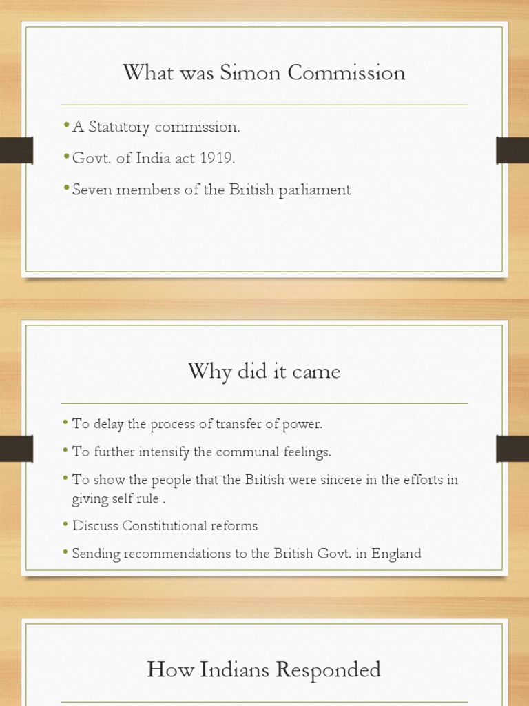 The Simon Commission: An All-White British Parliamentary Delegation ...