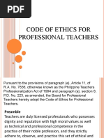 Code of Ethics For Professional Teachers Powerpoint Presentation | PDF ...