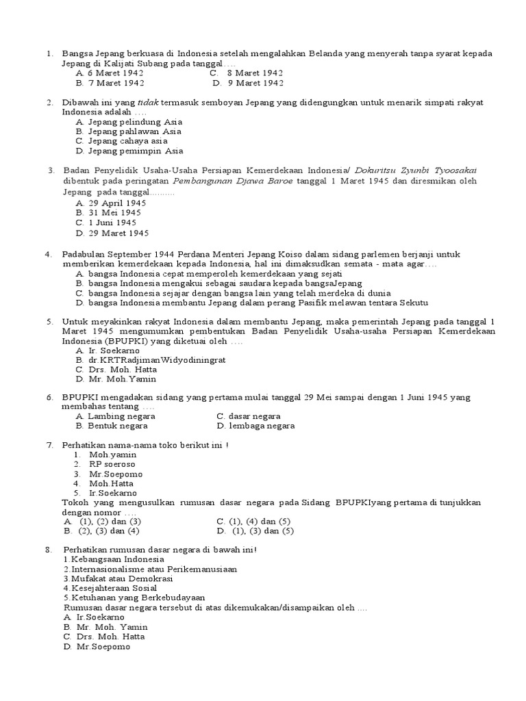 Soal Uts Kelas 7 PKN Baru | PDF