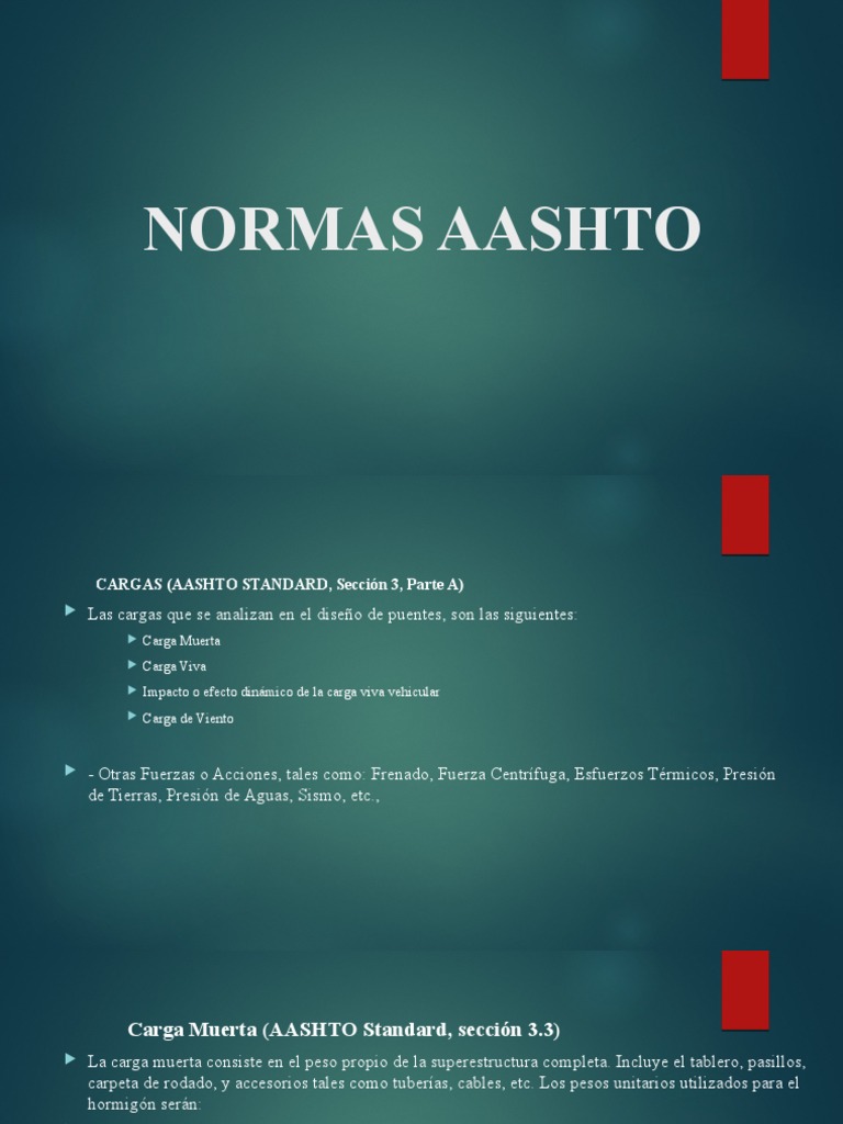 Normas Aashto Estandar | PDF | Camión | Eje
