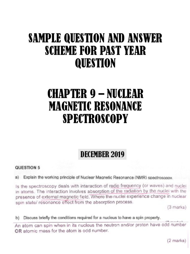 Sample Question and Answer Scheme For Past Year Chapter 9 - Nuclear ...