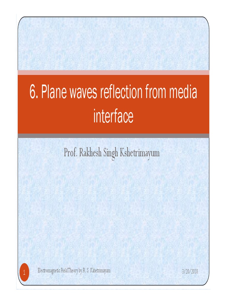 6 s6 Slides | PDF | Transmission Medium | Waves