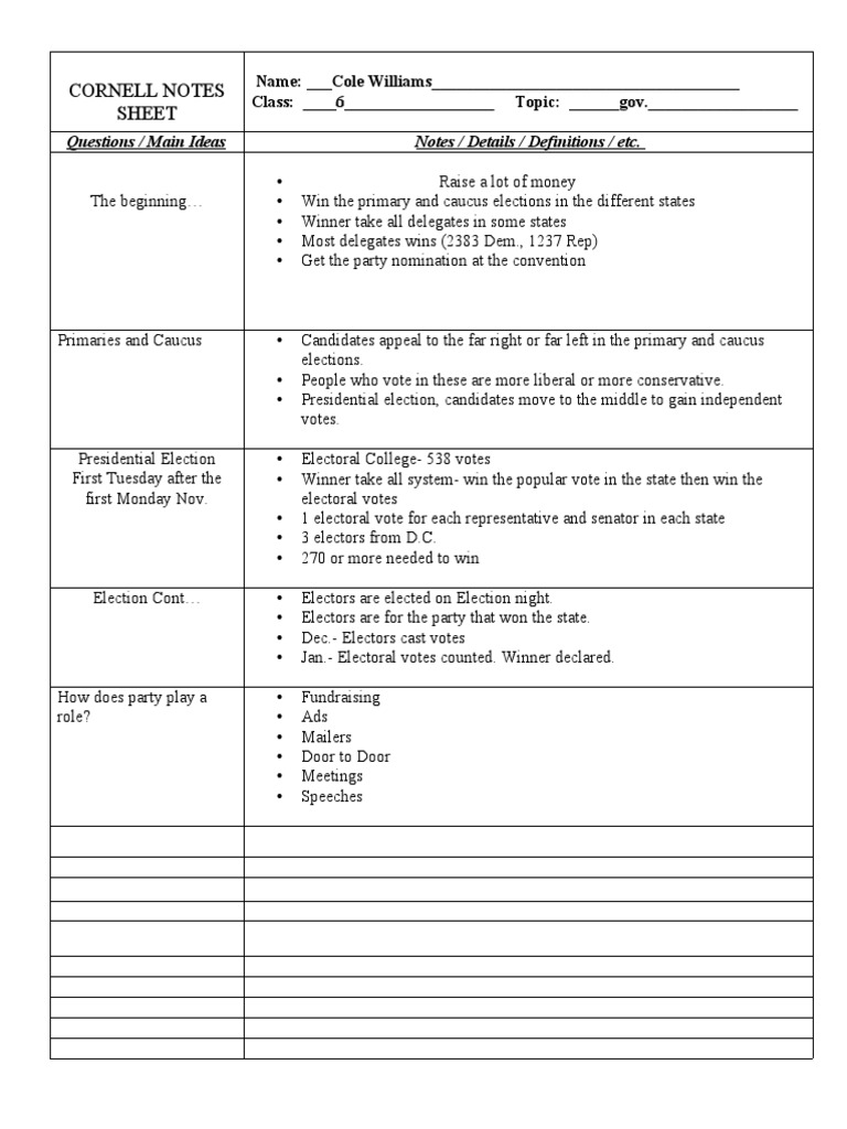 Unit 4 Section 4 Notes | PDF | United States Presidential Election ...
