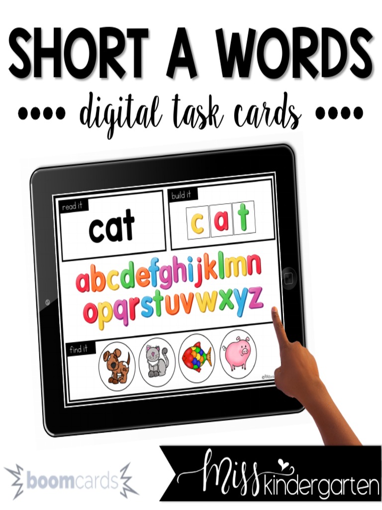 Digital Task Cards: Short A Words | PDF | Cyberspace | Software