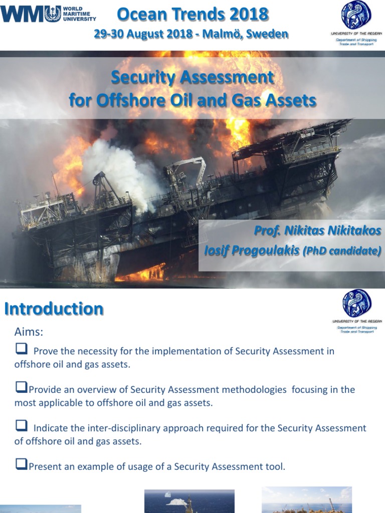Offshore Risk Management - Security Assessment For Offshore Oil PDF ...