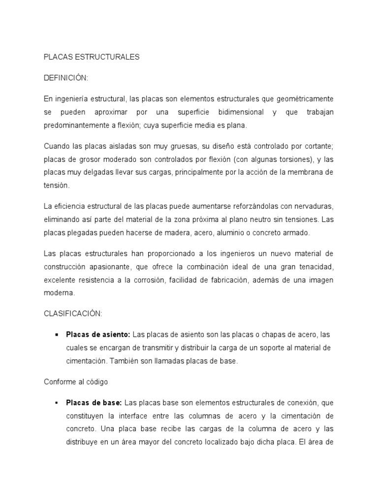 Placas Estructurales | PDF