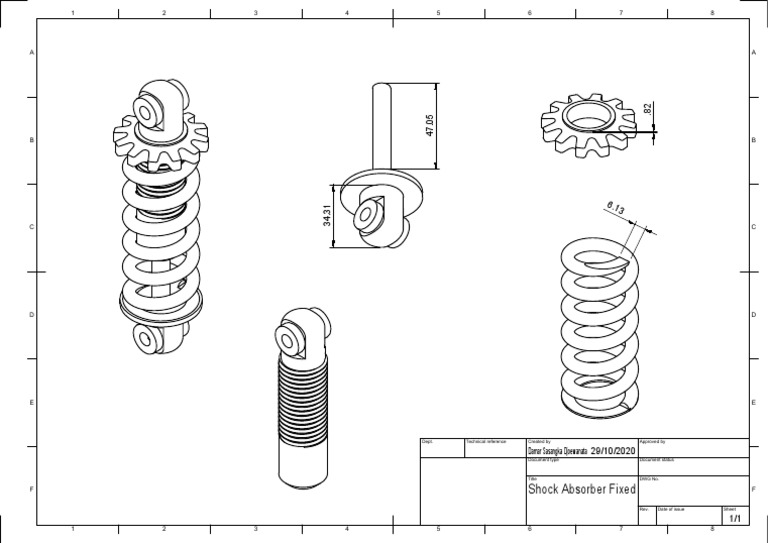 Shock Absorber 3d v1 | PDF