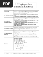 Latihan Matematik Bab 2 Tingkatan 2 | PDF