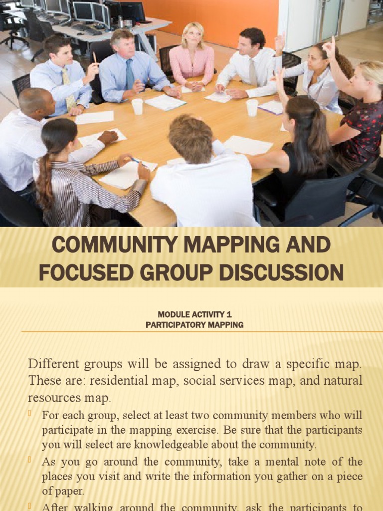 Community Mapping and FGD | PDF