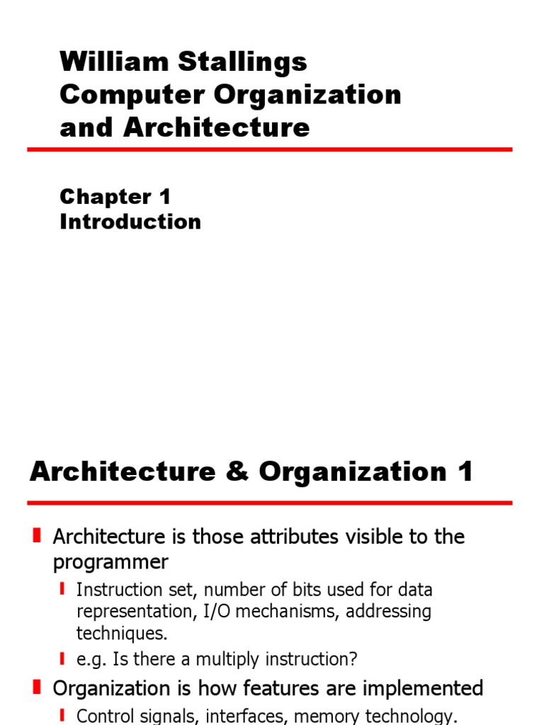 William Stallings Computer Organization and Architecture | Download ...
