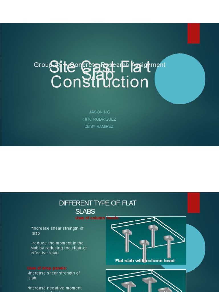 Site Cast Flat Slab Construction | PDF
