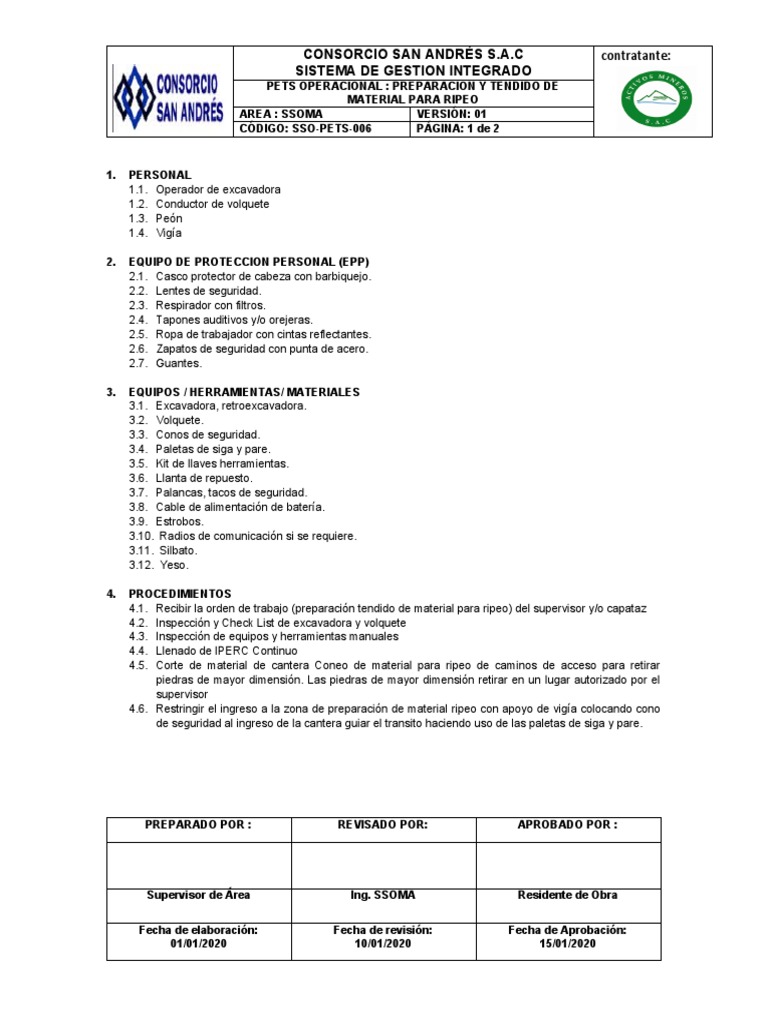 6 Preparacion y Tendido de Material para Ripeo | PDF | Naturaleza | Science
