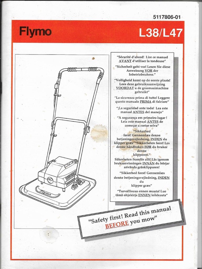 Flymo l38 l47 User Manual 1993 | PDF