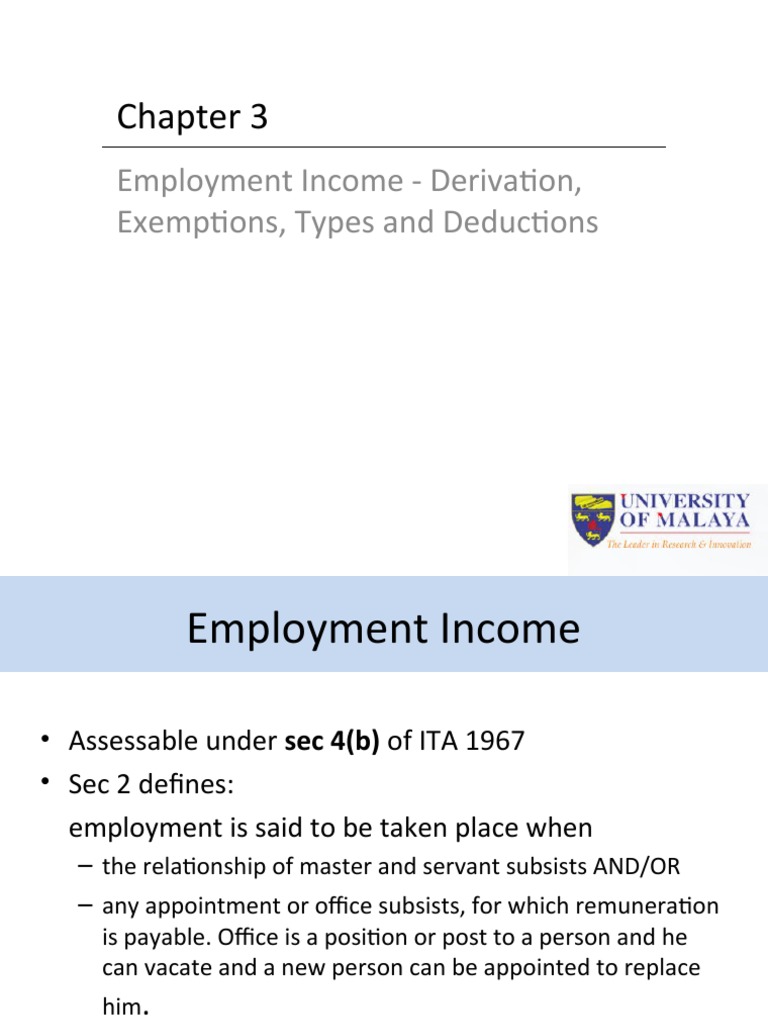 Employment Income: Taxation and Types | PDF | Tax Deduction | Employment