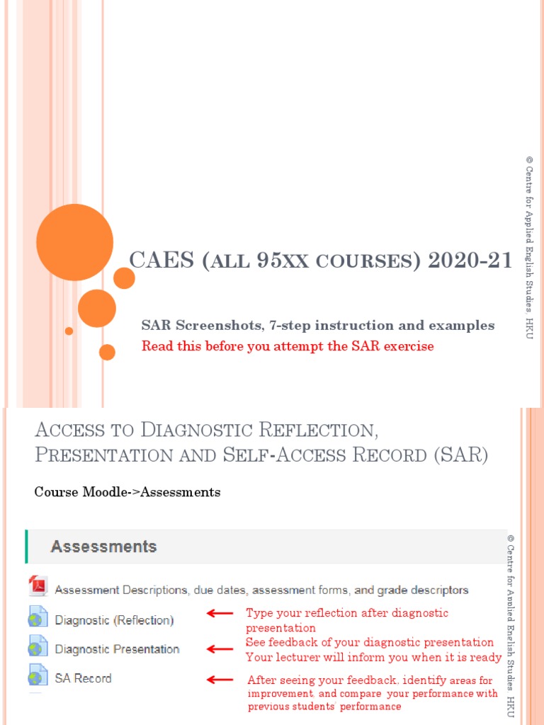 CAES95xx SAR Examples 7 Steps Instruction 2020-21 PDF | PDF | Applied ...