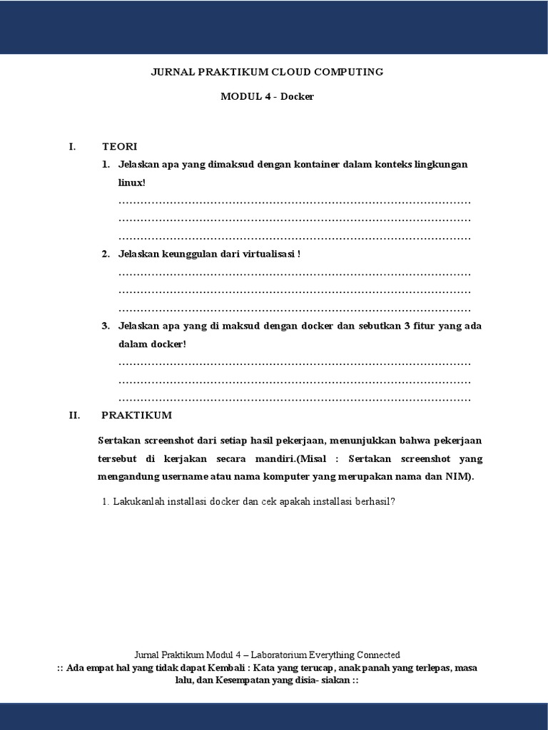 Salinan JURNAL MODUL 4 PRAKTIKUM CLOUD COMPUTING | PDF