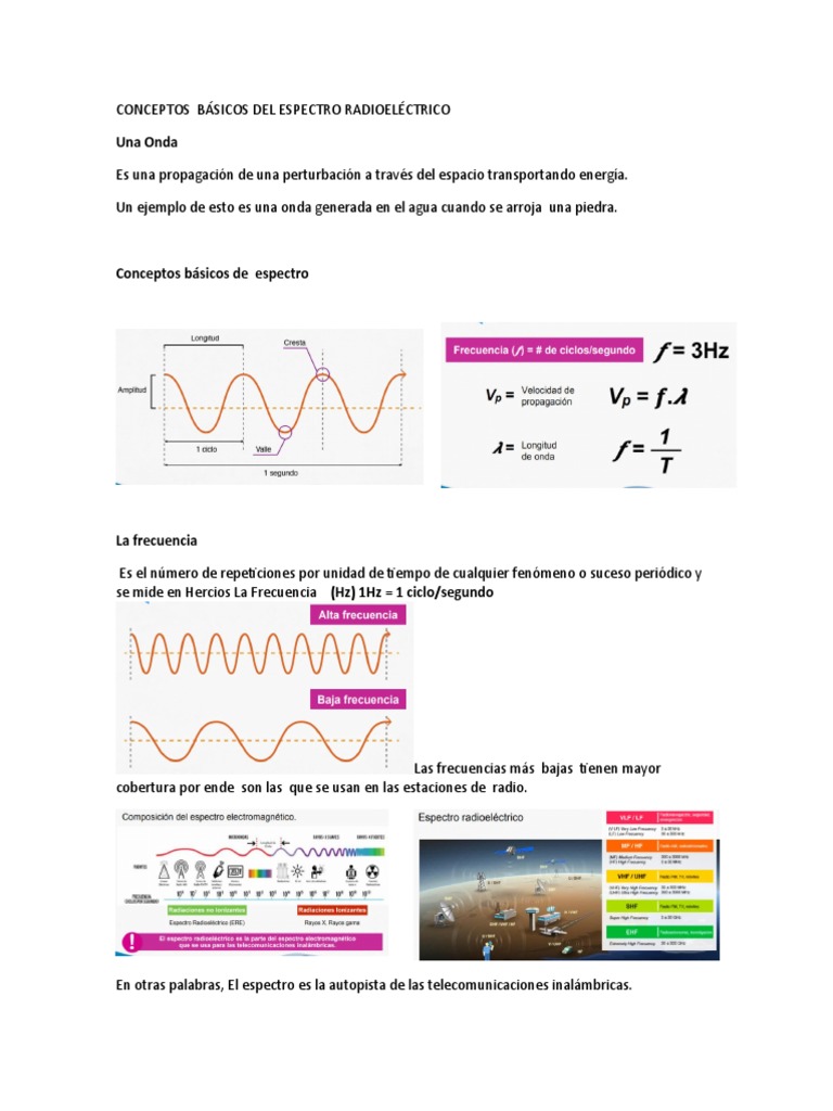 Espectro Radioeléctrico | PDF