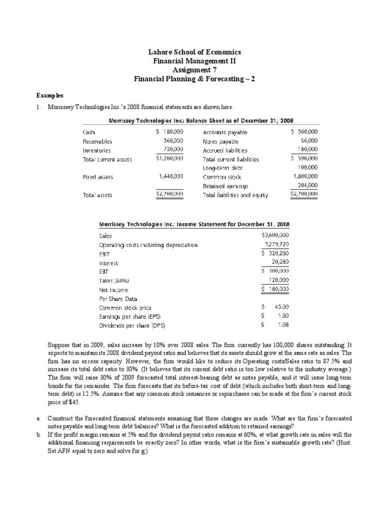 Assignment 7 Finance | Download Free PDF | Depreciation | Debt