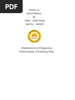 Project On Water Pollution | PDF | Water Pollution | Water