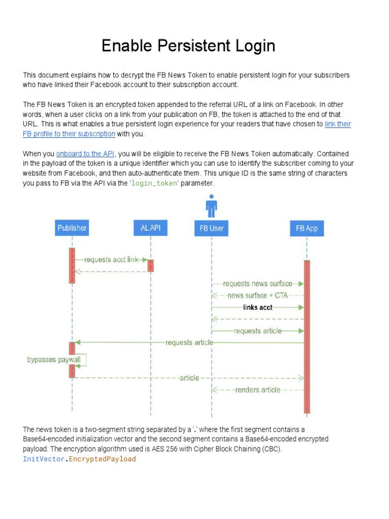 Enable Persistent Login | PDF | Encryption | Security Engineering
