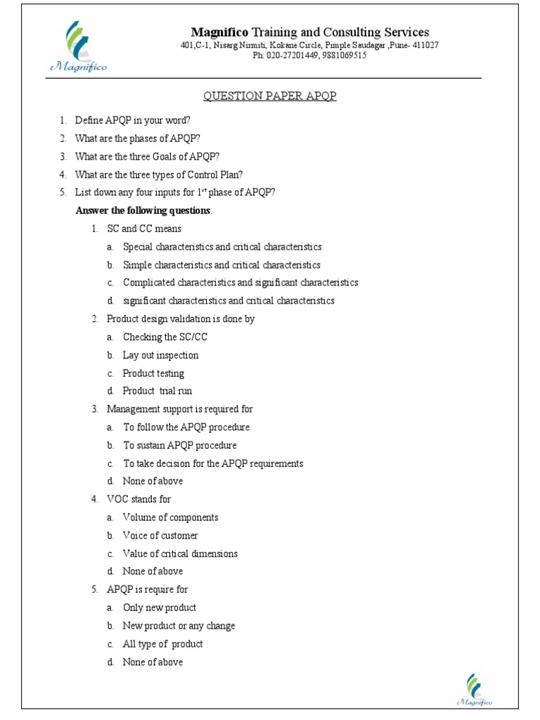 Question Paper - APQP MTCS | PDF | Business | Computing