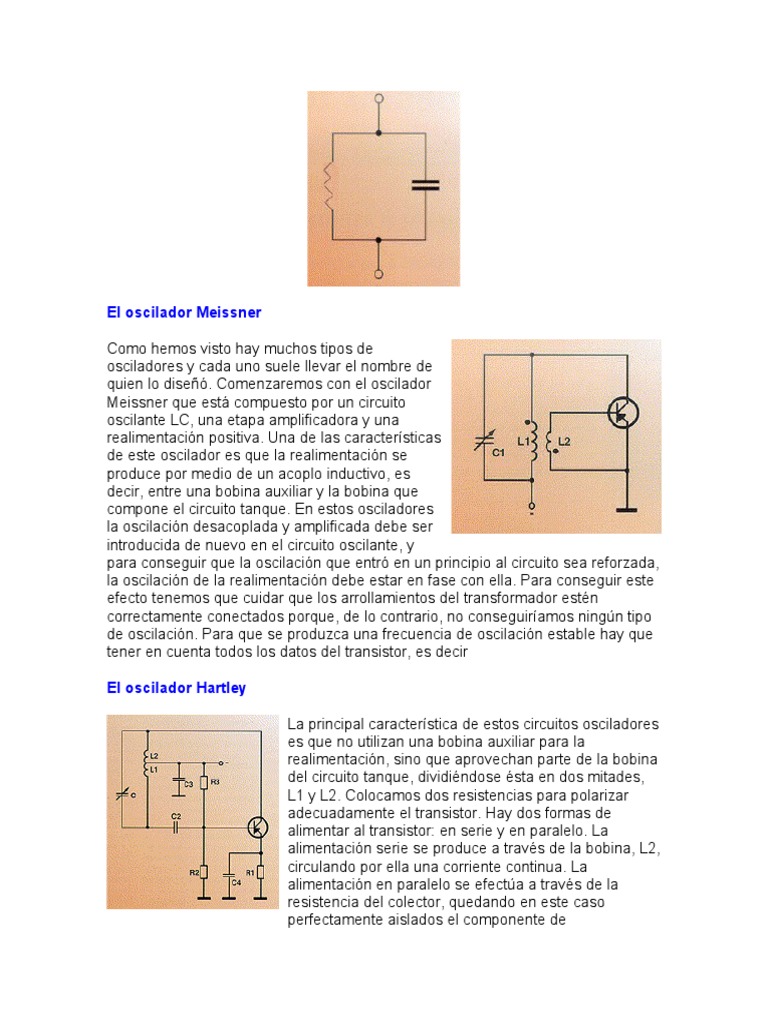 El Oscilador Meissner | PDF | Piezoelectricidad | Inductor