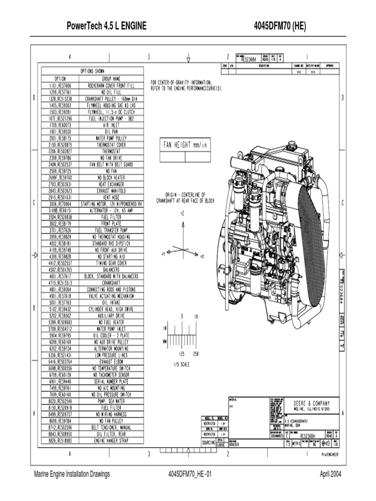 Powertech 4.5 L Engine 4045Dfm70 (He) | PDF