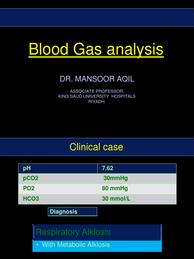 Blood Gas Analysis4231 PDF | PDF | Buffer Solution | Bicarbonate