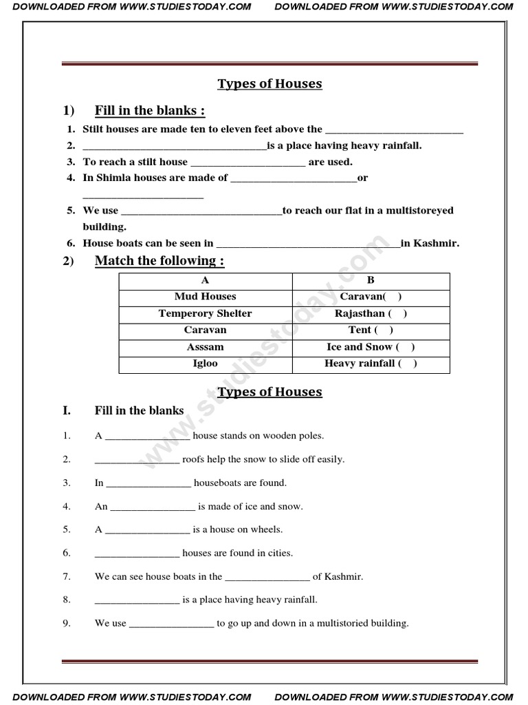 CBSE Class 3 Social Science Worksheet | PDF | Circulatory System | Moon