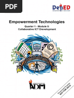 Empowerment Technologies: Quarter 1 - Module 10 | PDF | World Wide Web | Internet & Web