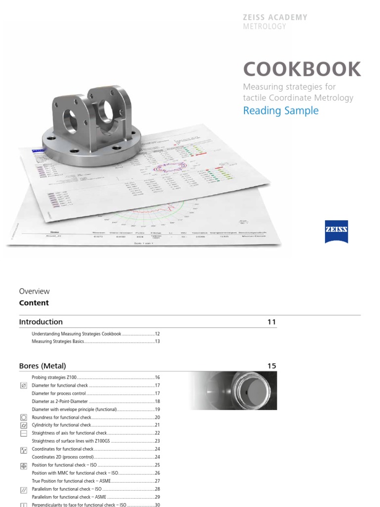 Cookbook Measuring Strategies | PDF | Engineering Tolerance | Radius