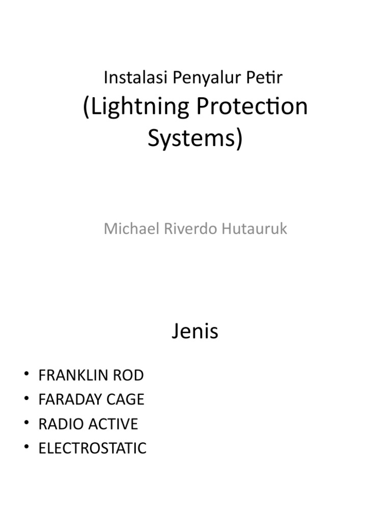 Instalasi Penyalur Petir | PDF