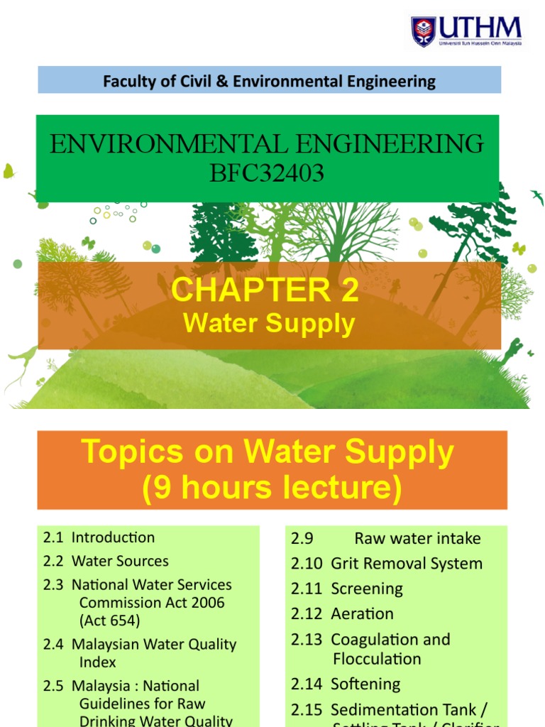 Chapter 2 Sem 2 20192020 Updated 24.9.2019 | PDF | Water Purification ...